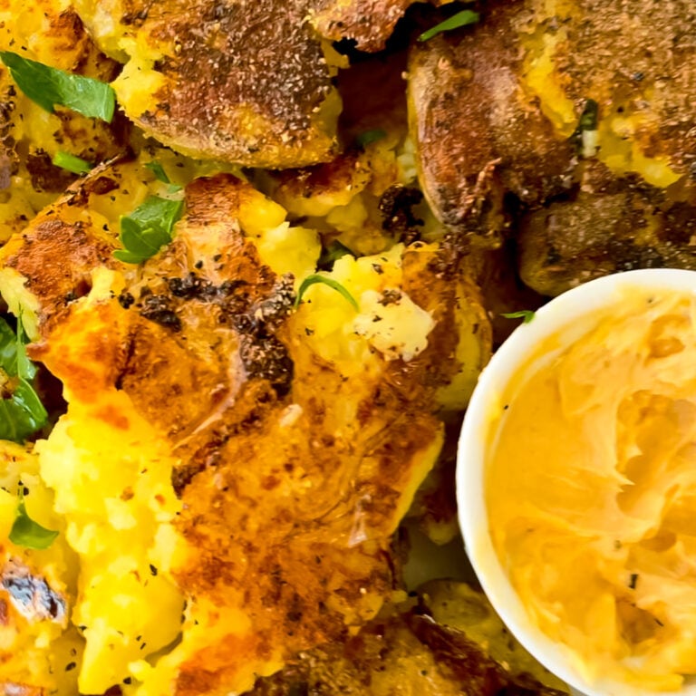 Blackstone Smashed Potatoes - Griddle Grill Recipes